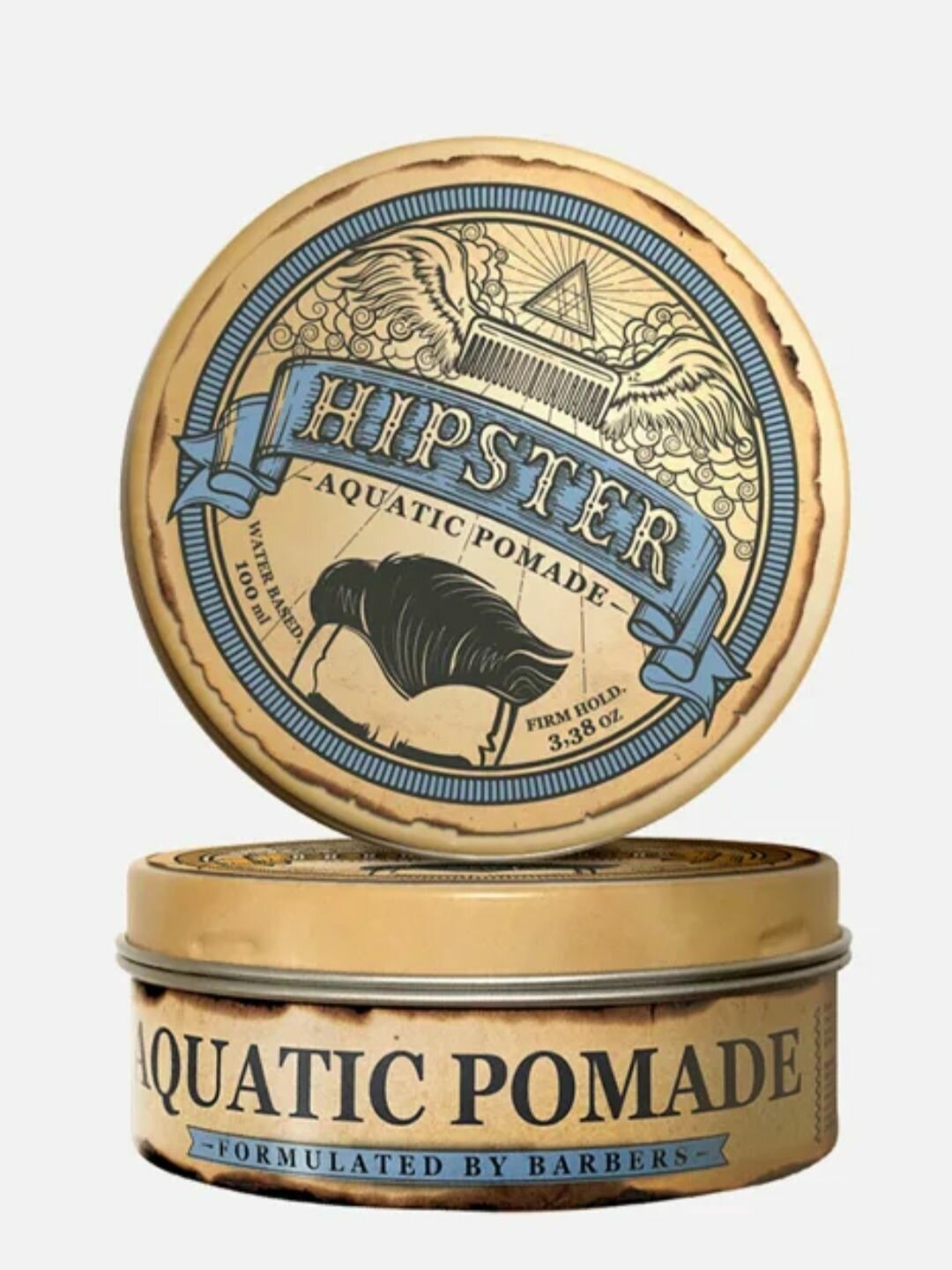 Помада для укладки волос со средней фиксации и естественным блеском HIPSTER aquatic pomade