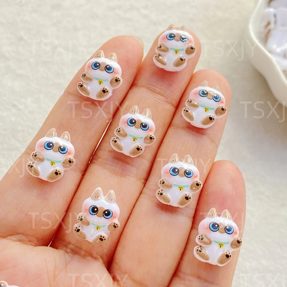 Мини фигурки котенка из резины TSXJY 50 шт D