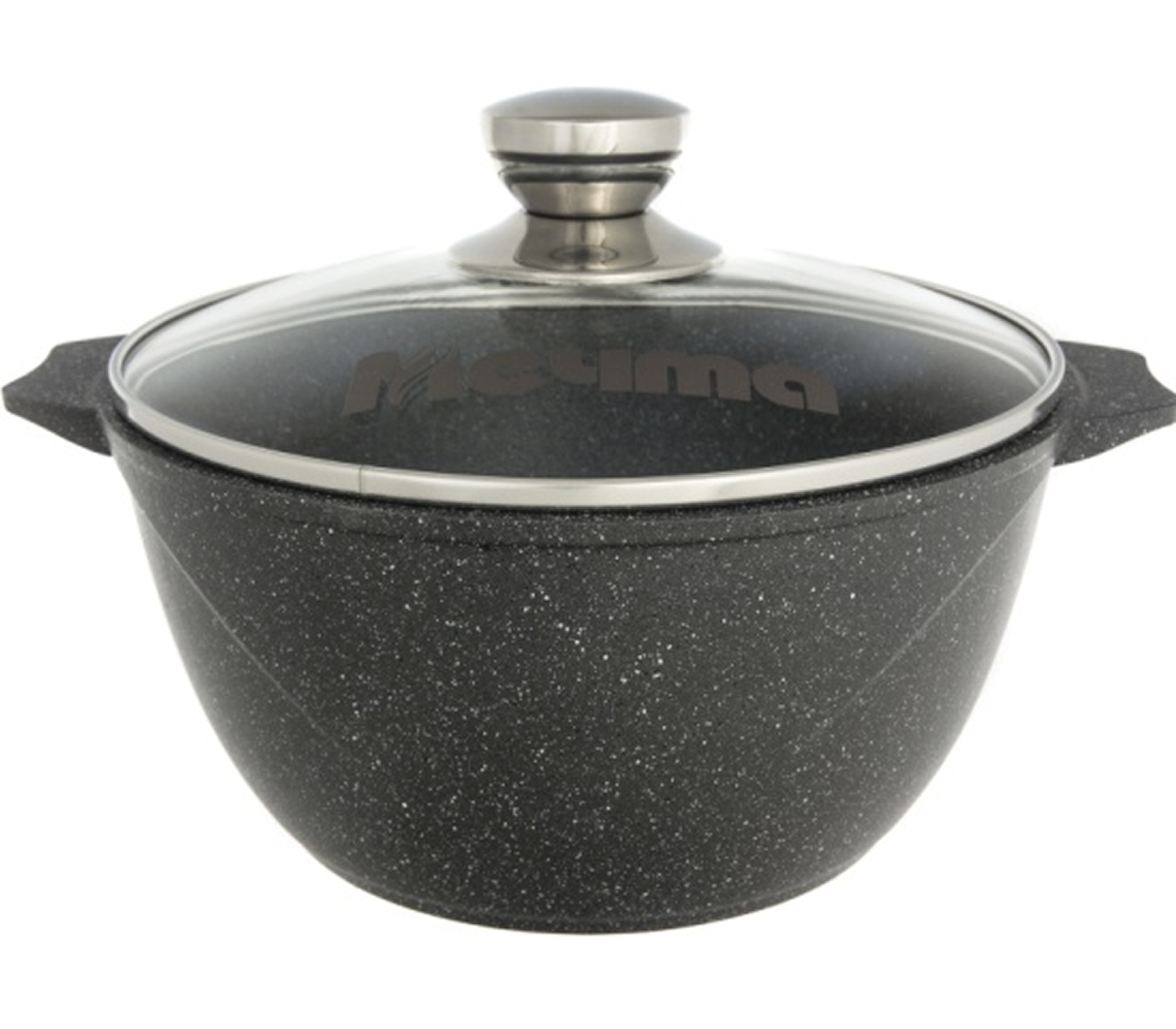 Кастрюля "Мечта", с крышкой, антипригарное покрытие, серая, 3 литра
