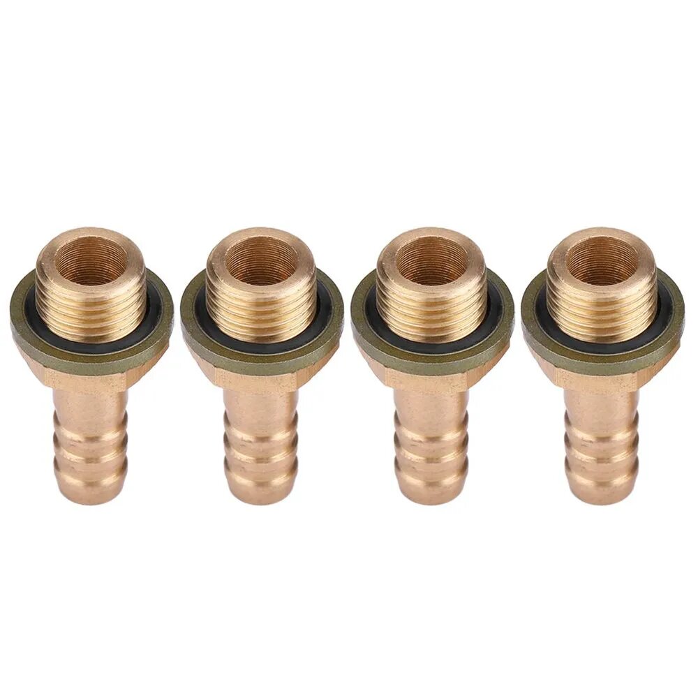 Адаптер для масляного радиатора мотоцикла M8, полый винт M12*1.25mm, 4 шт, комплект для системы охлаждения, тюнинг двигателя