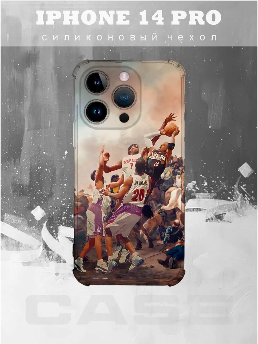Чехол на IPHONE 14 PRO с принтом эстетика баскетбол