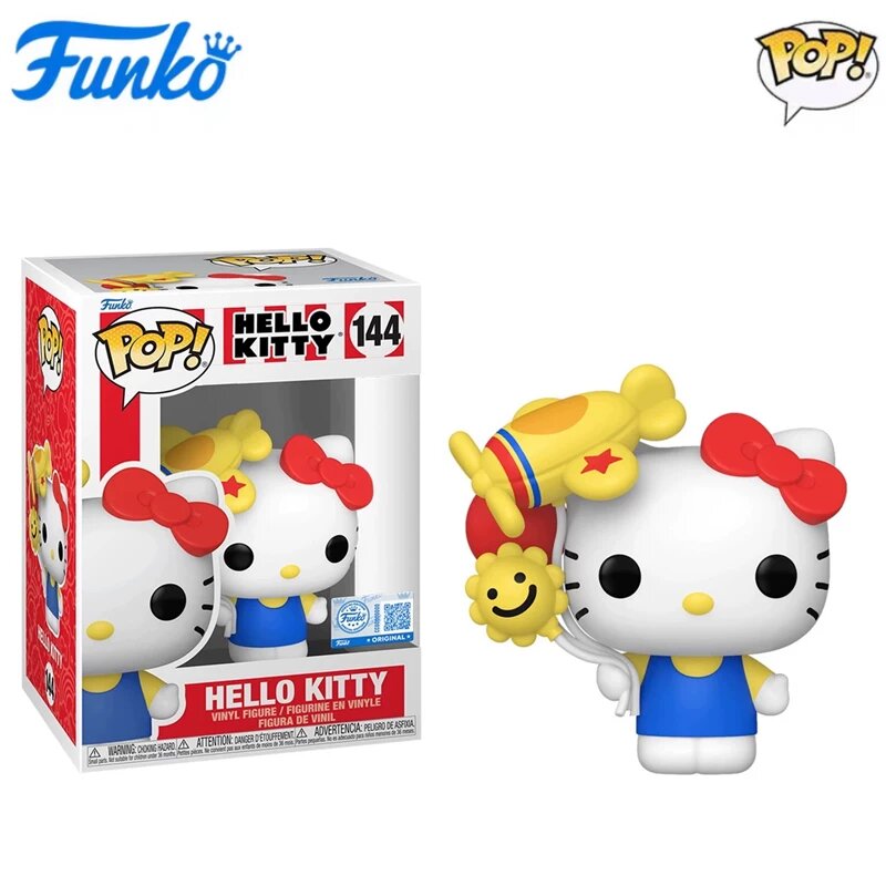 Hello Kitty Шарик с самолётом Лимитированная серия Funko Pop Виниловая Коллекционная фигурка