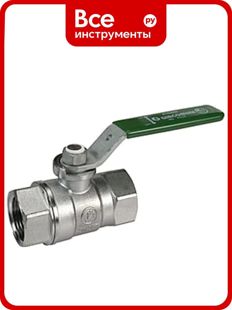 Шаровой кран Giacomini R250W латунь, хром, Ду 15, Ру42, ВР, рычаг R250WX023 107-0349