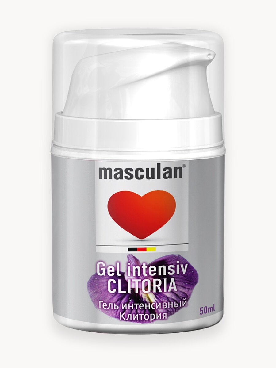 Лубрикант (гель-смазка) на водной основе Masculan "Клитория" 50 мл, возбуждающий, с дозатором, экстракт имбиря