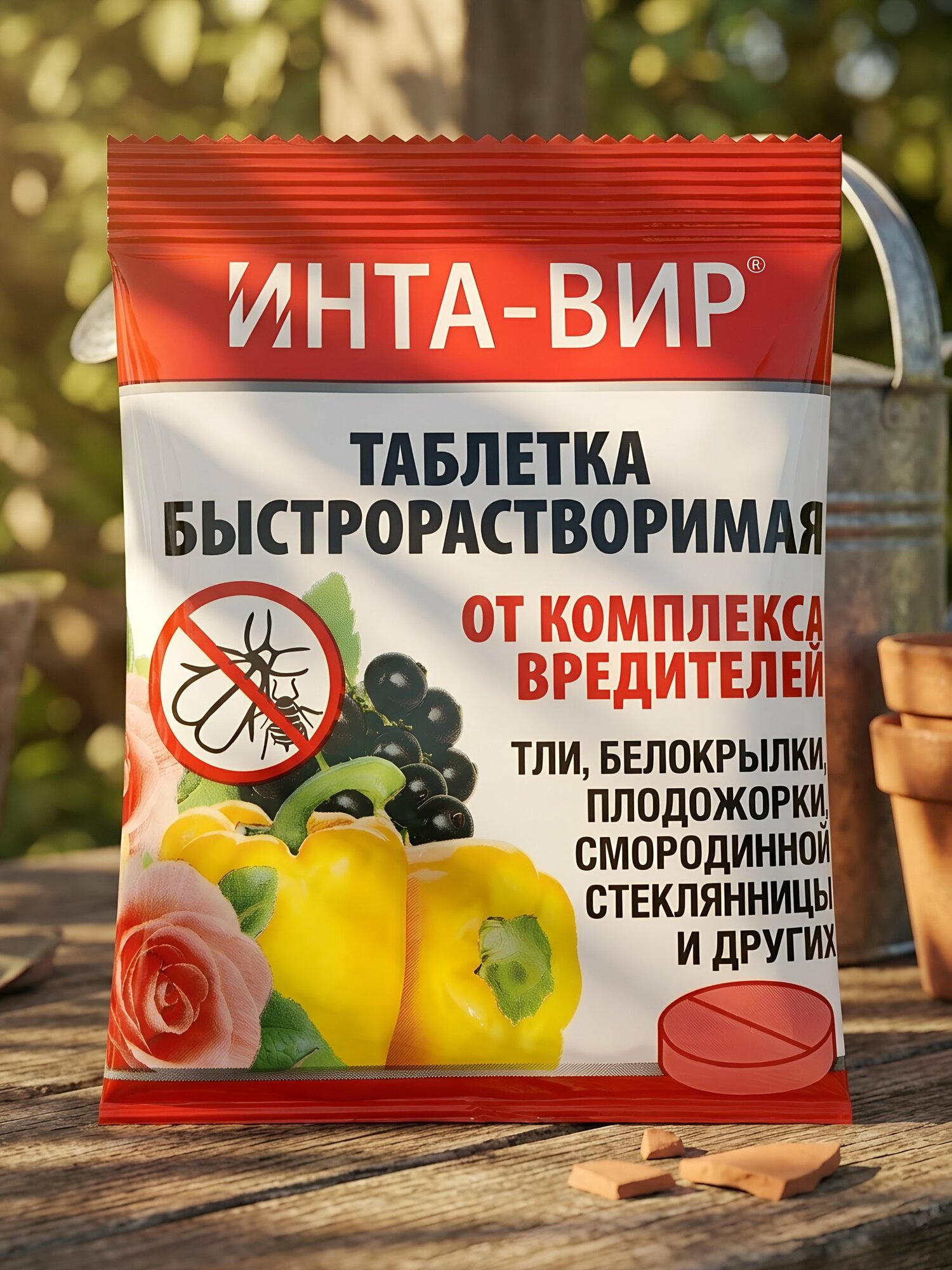 Инсектицид от вредителей кустарников и деревьев, 8 г, Инта-Вир