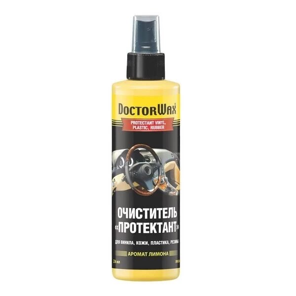 Автохимия DOCTOR WAX DW5248 Doctor Wax Очиститель «Протектант» для винила, кожи, пластика, резины, с ароматом лимона (236 мл)