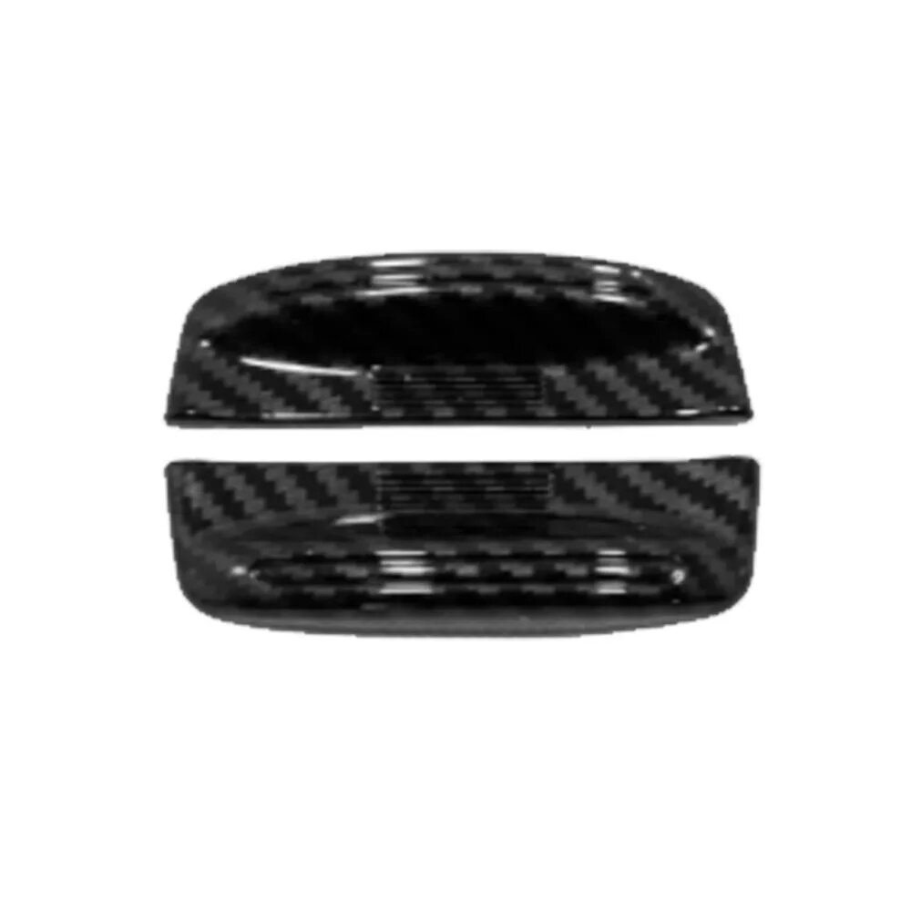 Накладка на центральную консоль из АБС-пластика для Toyota Highlander 2015-2020: рамка Carbon fiber