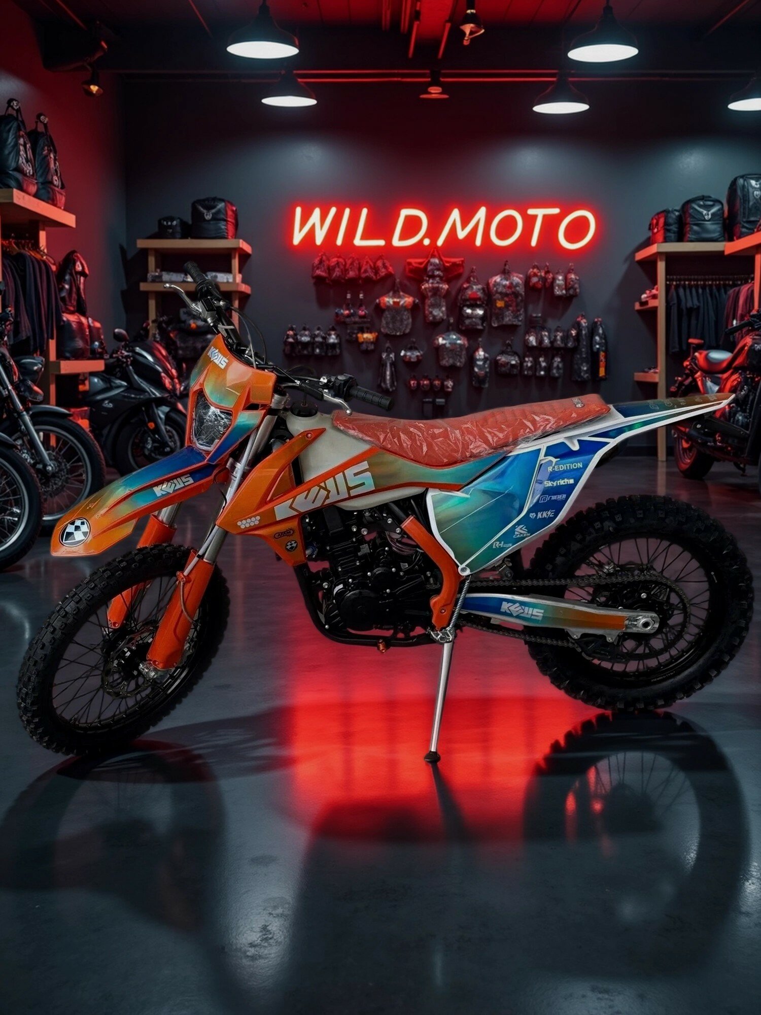 ❗Легендарный Кроссовый мотоцикл Kews❗ K16 174 MN 30л. с Водяное охлаждение, Панель приборов, Фара диодная✅диллерский