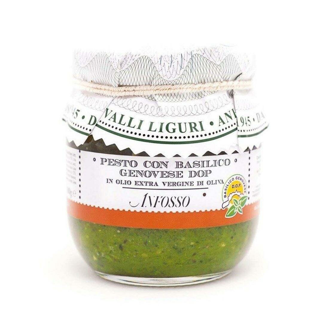 Соус Песто Anfosso с базиликом Pesto Genovese DOP ,180 г