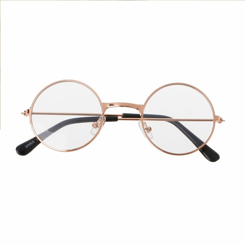 (1 шт.) Детское плоское зеркало-розовое золото (с линзой)