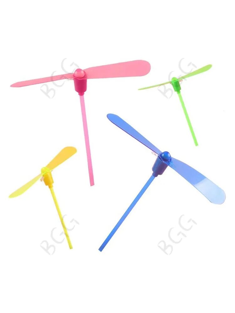 Детская игрушка-вертушка，Пропеллер с LED подсветкой, в наборе 5 шт,