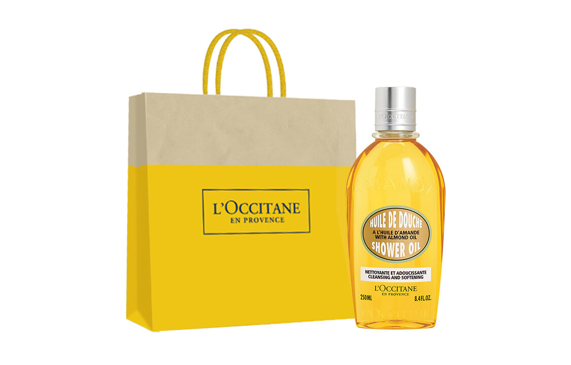 Миндальное масло для душа женское LOCCITANE с подтягивающим эффектом, очищающее и увлажняющее, 5730511