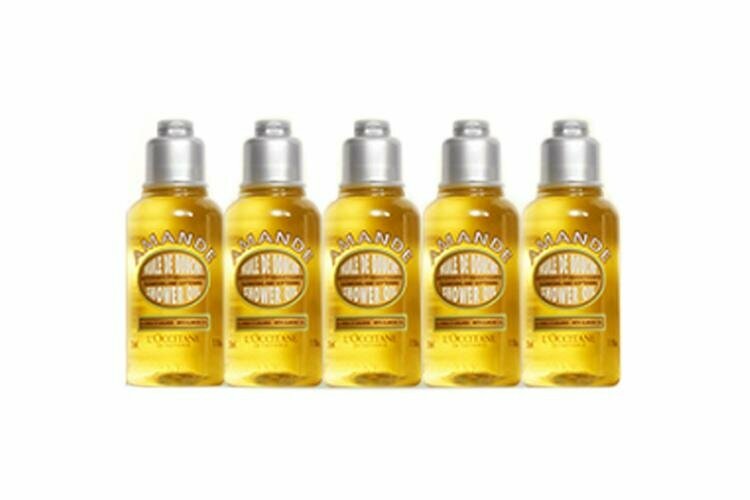 Гель для душа унисекс LOCCITANE Миндальное подтягивающее очищающий успокаивающий увлажняющий, 35мл*5