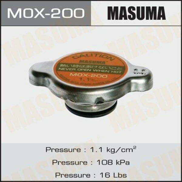 Крышка радиатора MASUMA MOX-200 Acura, Ford, Honda, Hyundai, Kia, Lexus, Mazda, Mitsubishi, Opel, Subaru, Nissan, Toyota, Vw