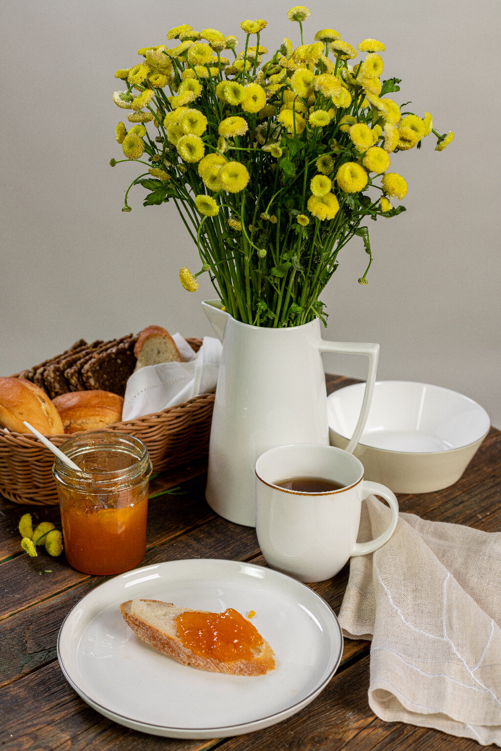 Тарелка обеденная с бортиками Valerie Concept, 100 % фарфор, белая, диаметр 20 см