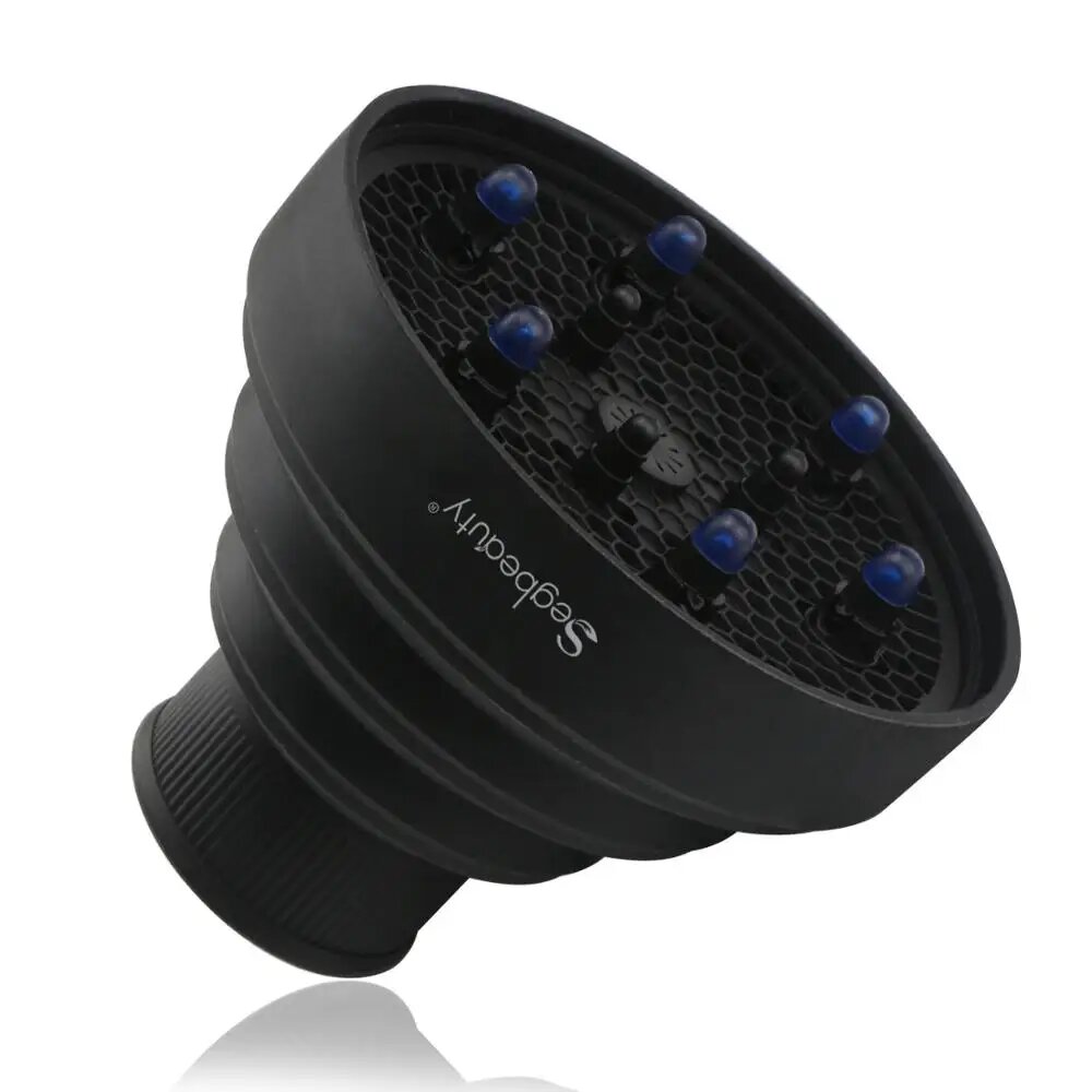 Segbeauty Силиконовый дорожный диффузор для волос black