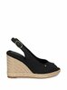 Эспадрильи TOMMY HILFIGER Logo-embroidered wedge espadrilles