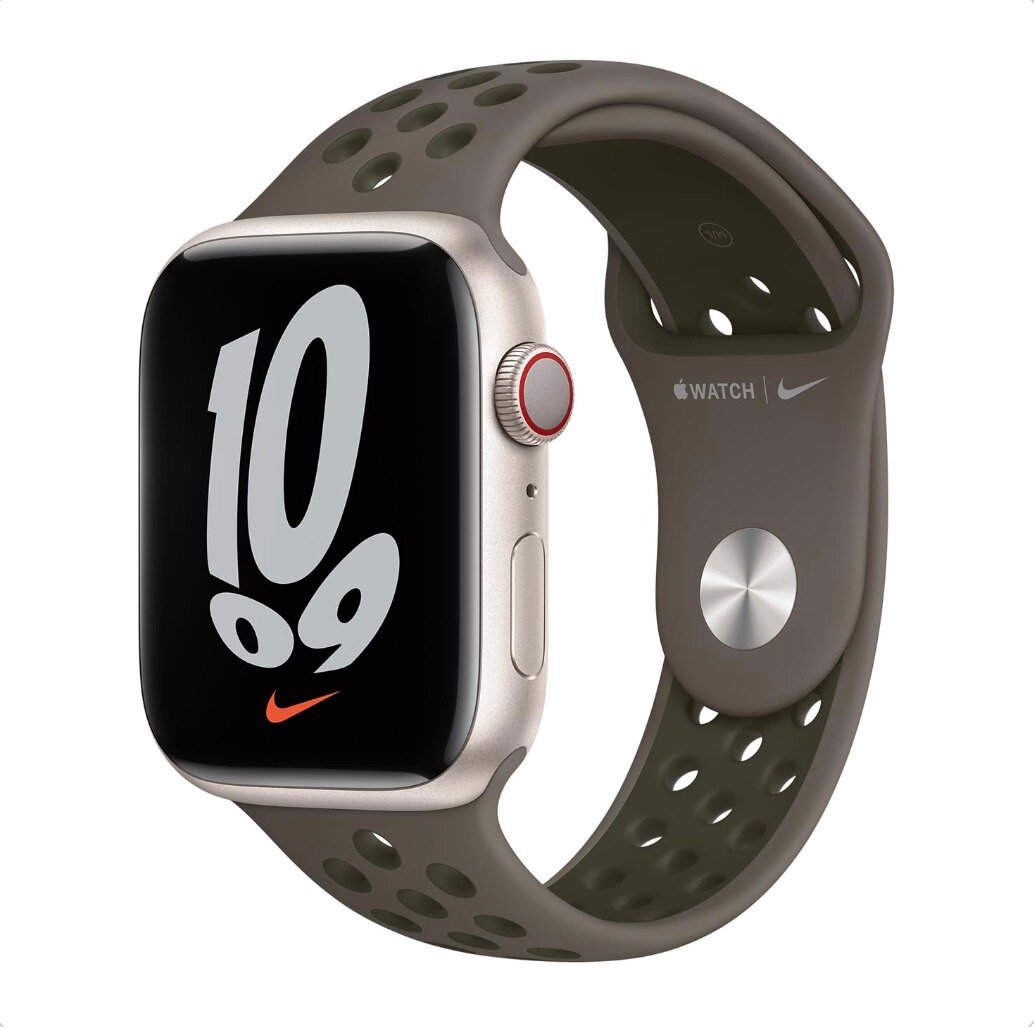 Ремешок Olive/Cargo Khaki Nike Sport Band ML8D3FE/A для Apple Watch 44/45/46/49mm S/M/L (Original)