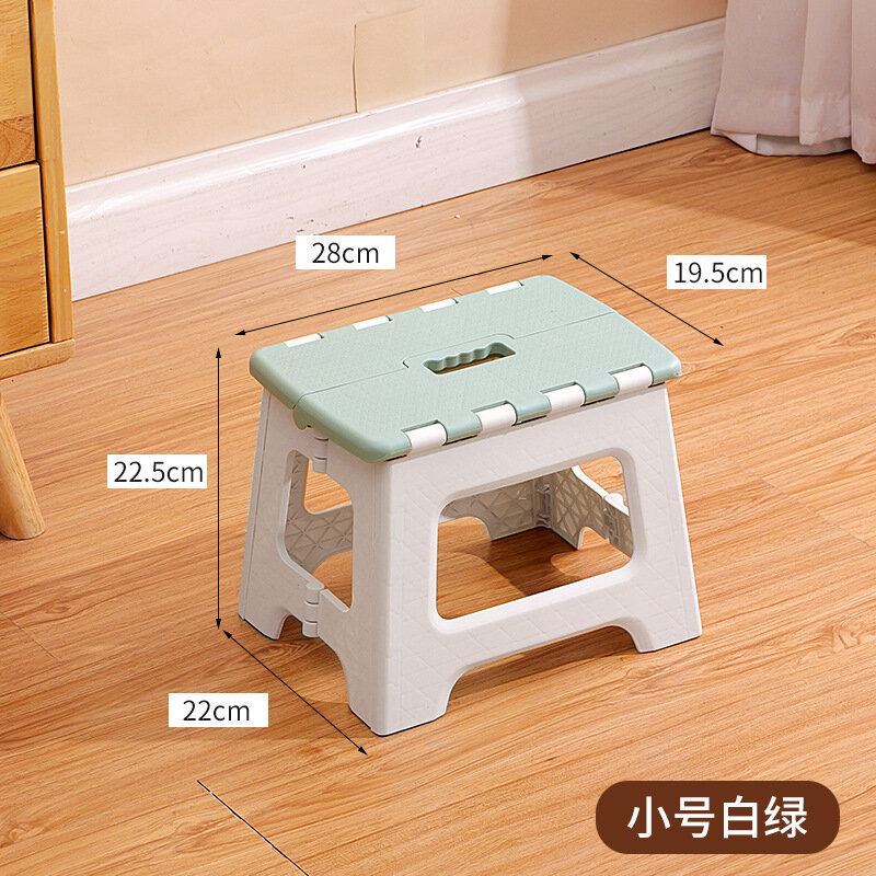 Пластиковый складной табурет для домашнего использования, прочный и долговечный, утолщённый детский низкий табурет, портативный стул для рыбалки, уличная скамья.