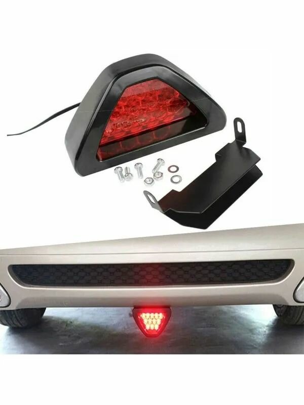 Стоп-сигнал F1 стиль — треугольный дополнительный тормозной фонарь 12V с 12 светодиодами для заднего бампера
