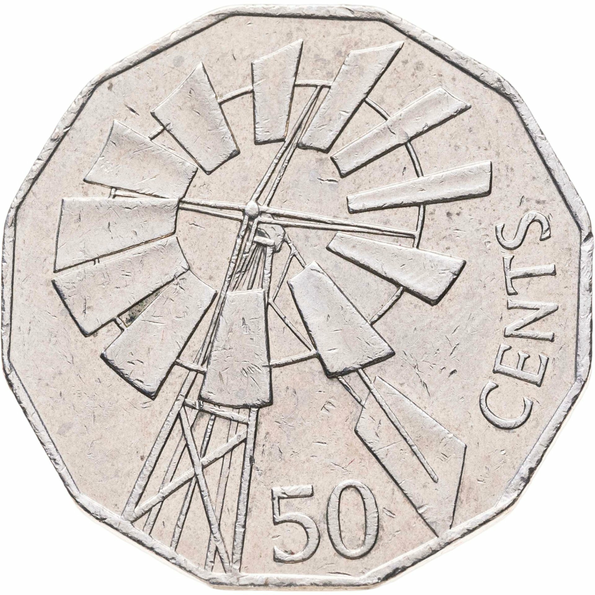 Австралия 50 центов cents 2002 Год отдаленных районов Австралии, Мельхиор медь-никель, в сохранности VF