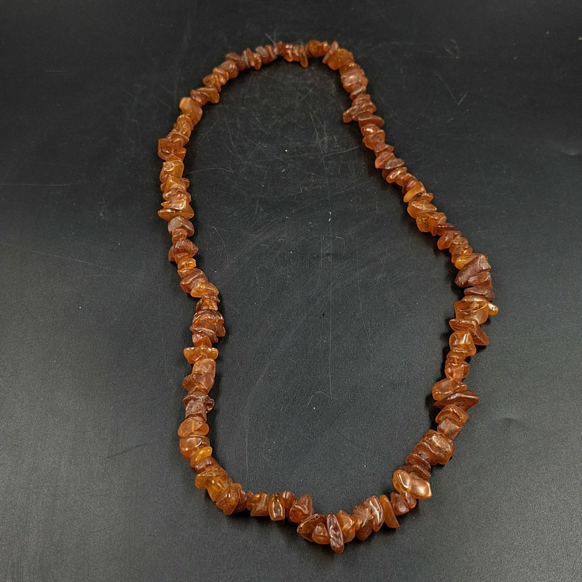 Бусы с бусинами различных форм, янтарь, леска, СССР, 1970-1990 гг.