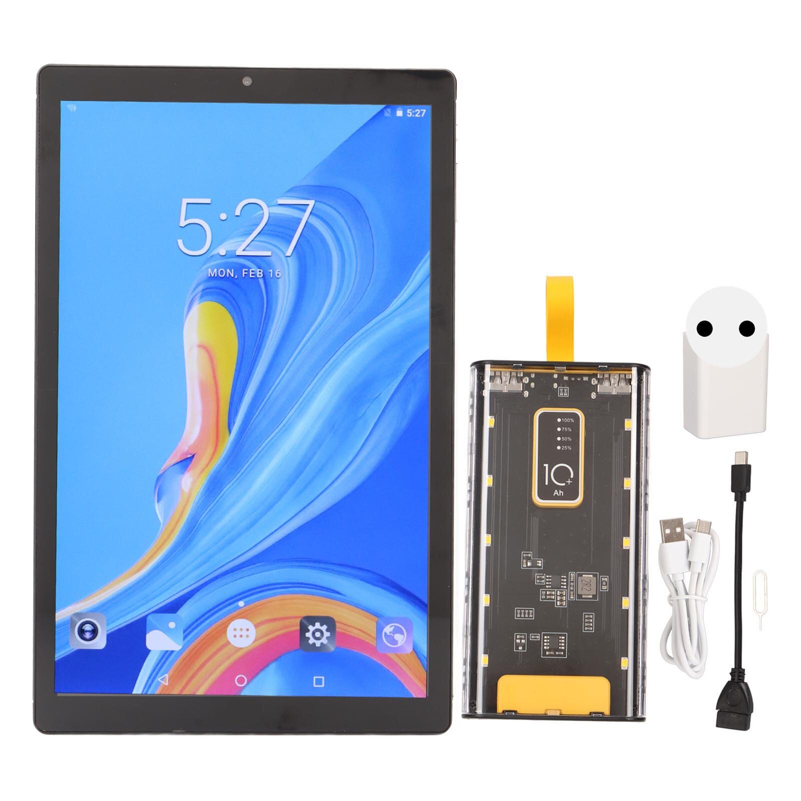 Планшет Android 12, 10.1 дюймов, 6/128 ГБ, 1960x1080, 2+5 Мп, 10ядерный MT6735, 100240В, зеленая вил
