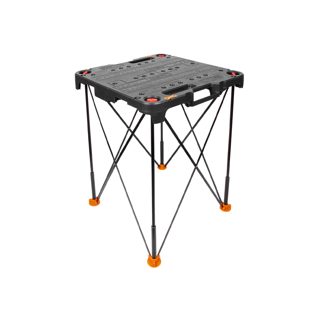 Рабочий стол Worx Sidekick WX066, 60 х 60 см, нагрузка до 136 кг, складной, черный