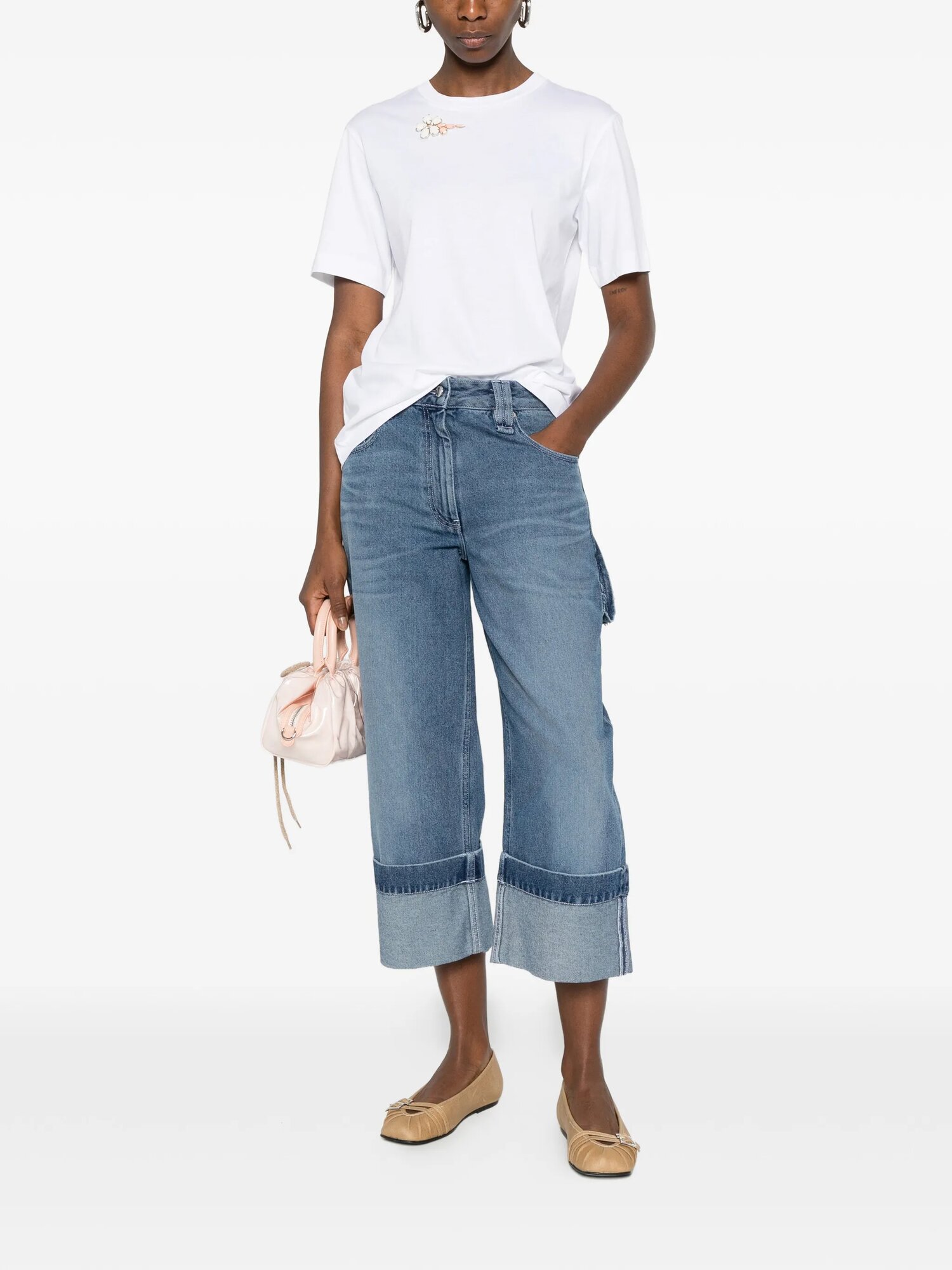 Джинсы Simone Rocha Cuffed jeans, размер 8, синий — фото 1