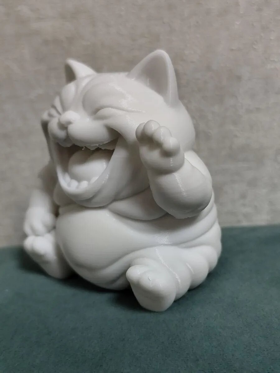 Кот пухляш 3D фигурка — фото 1
