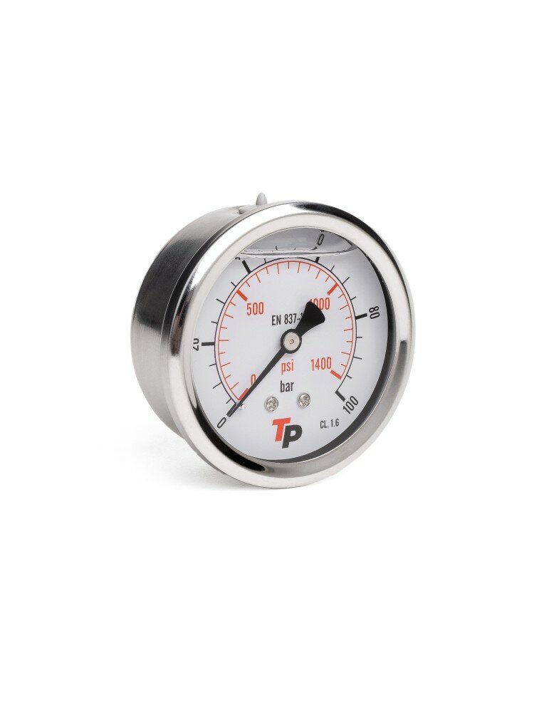 Манометр гидравлический виброустойчивый осевой D63 мм 0-100 bar 1/4BSP TP