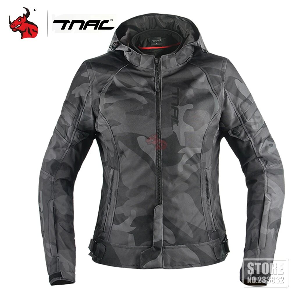 Женская мотокуртка TNAC серая, XXL, 4 seasons B