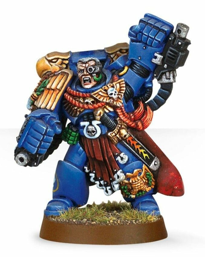Marneus Calgar. Old Sculpt. 1995 год. С подставкой. Warhammer 40.000