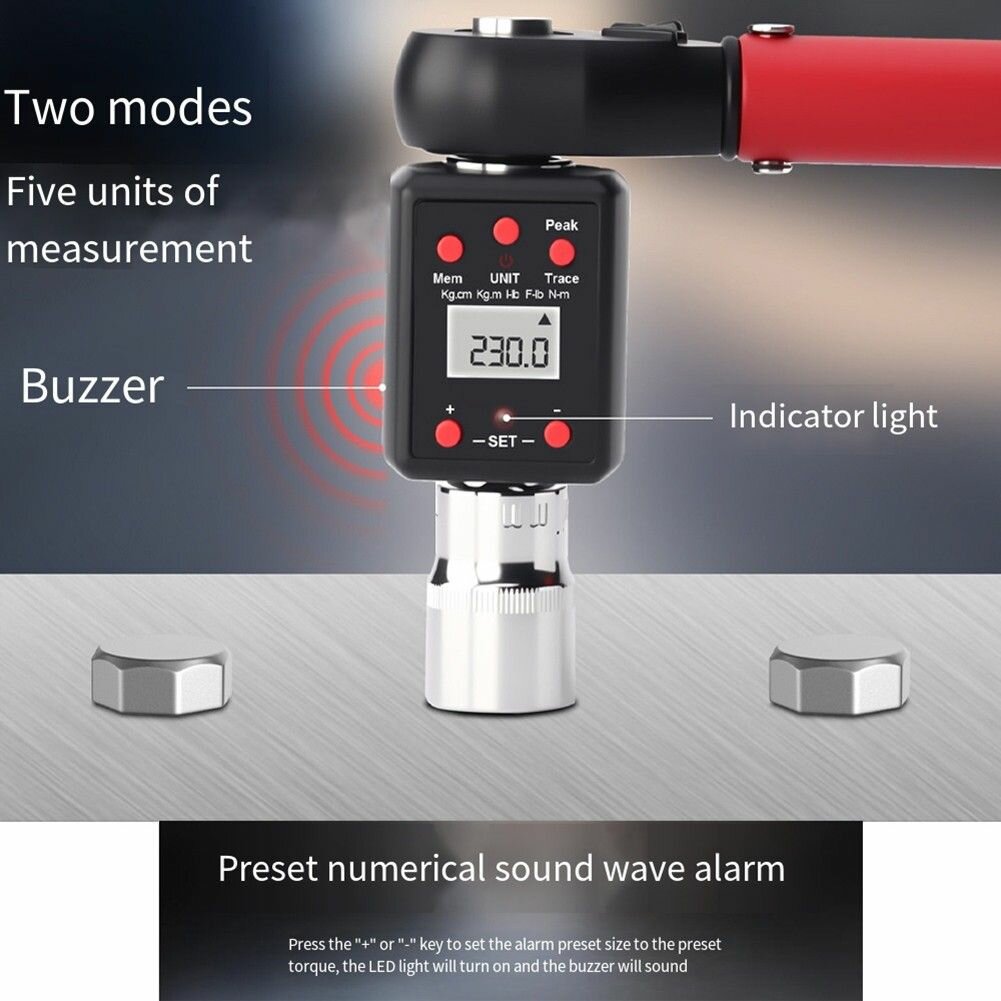 Электронный цифровой динамометрический ключ (без аккумулятора)