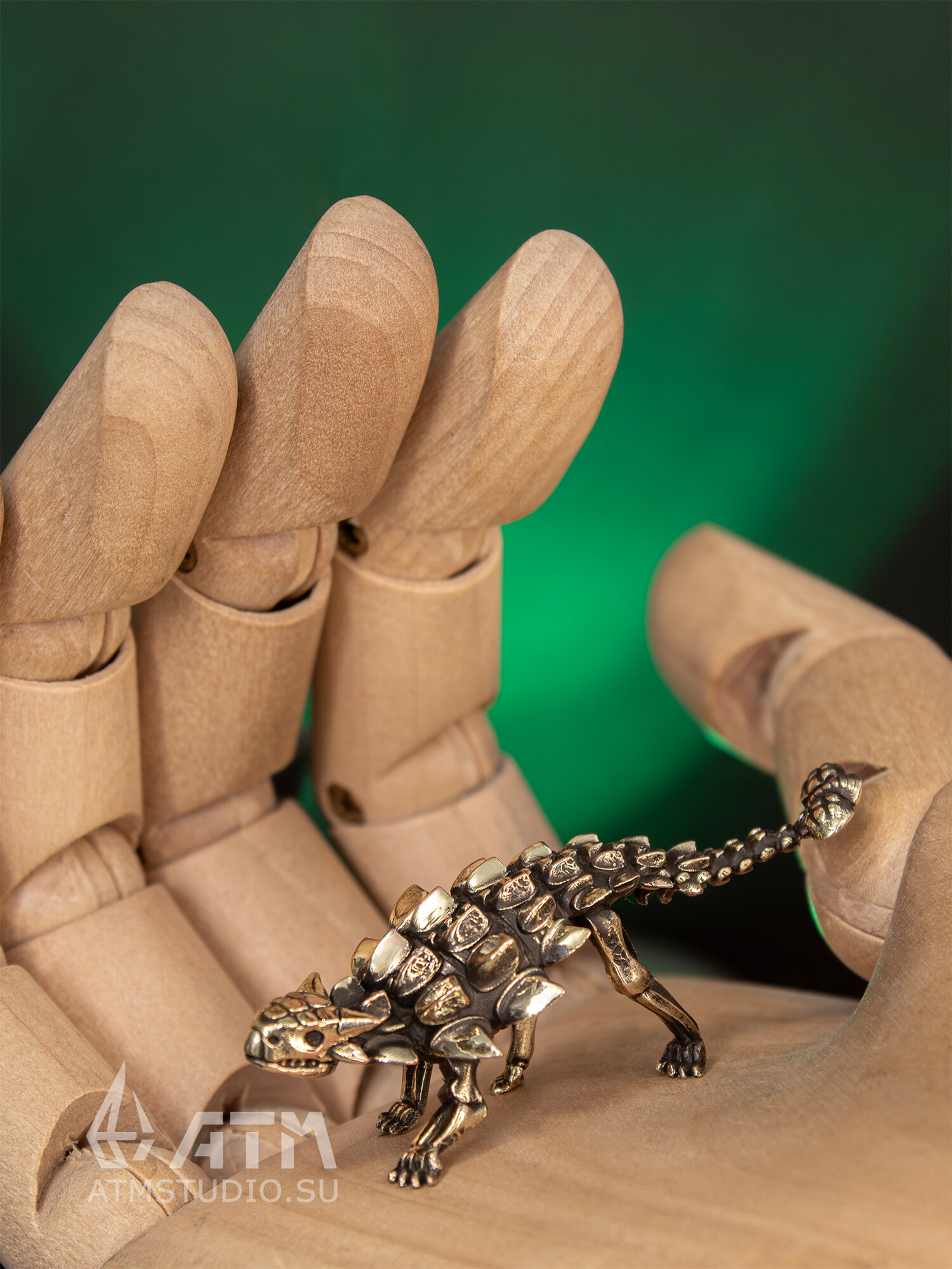 Фигурка Анкилозавр металлическая коллекционная / Ankylosaurus dinosaurs