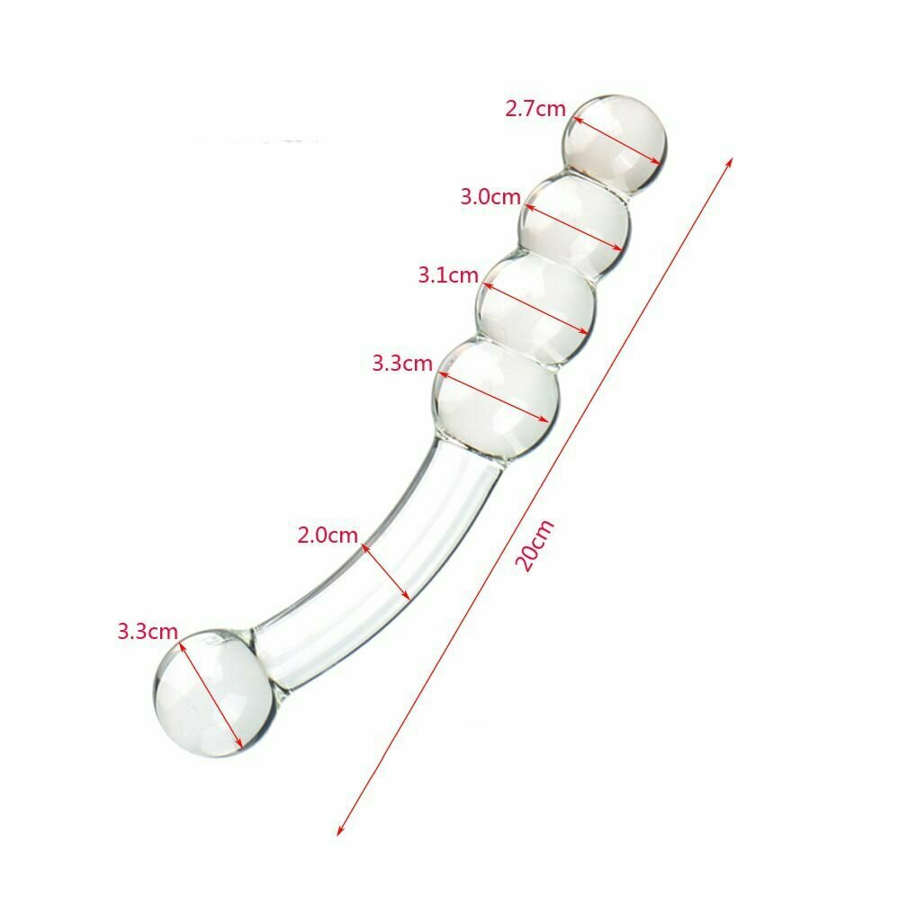 Прозрачная капля для массажа простаты Glas Pure Slider