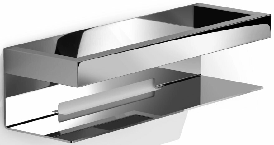 Полочка для душа Decor Walther Contract 0651570 30х9.5х8 см, цвет: полированная сталь