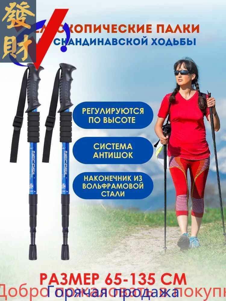 Палки для скандинавской ходьбы 65-135 см