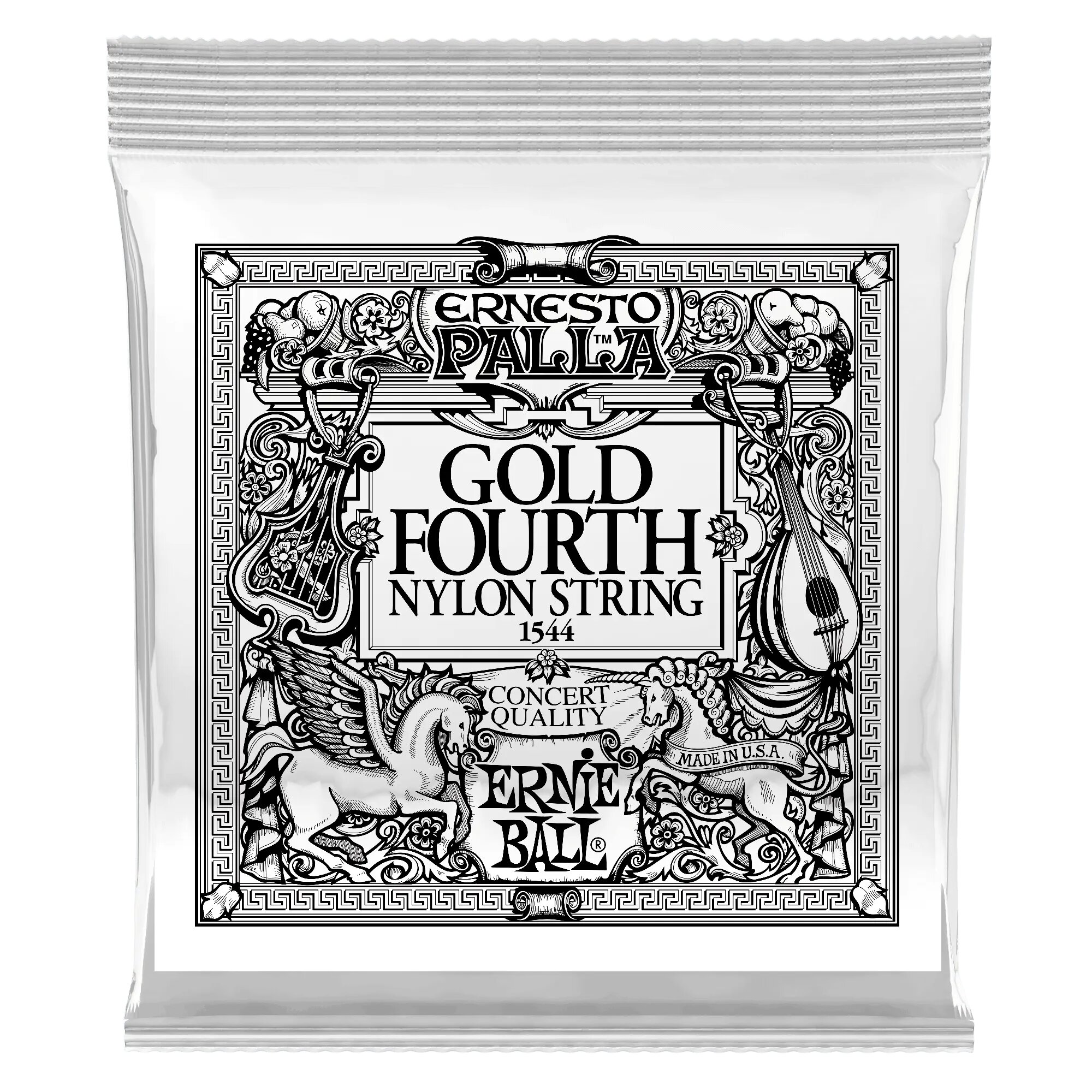Струна для классической гитары Ernie Ball P01544, нейлон посеребренный, калибр 30