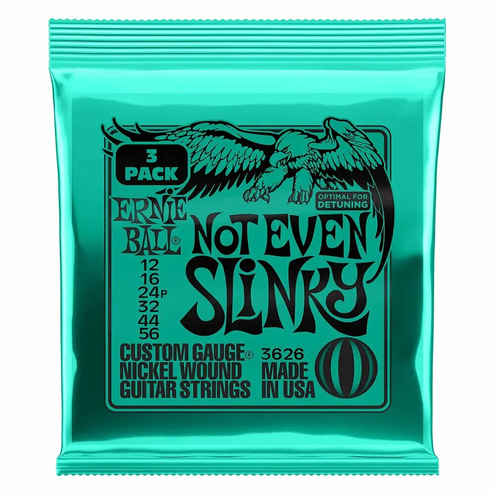 Струны для электрогитары ERNIE BALL 3626 Nickel Slinky Not Even 3 Pack 12-56
