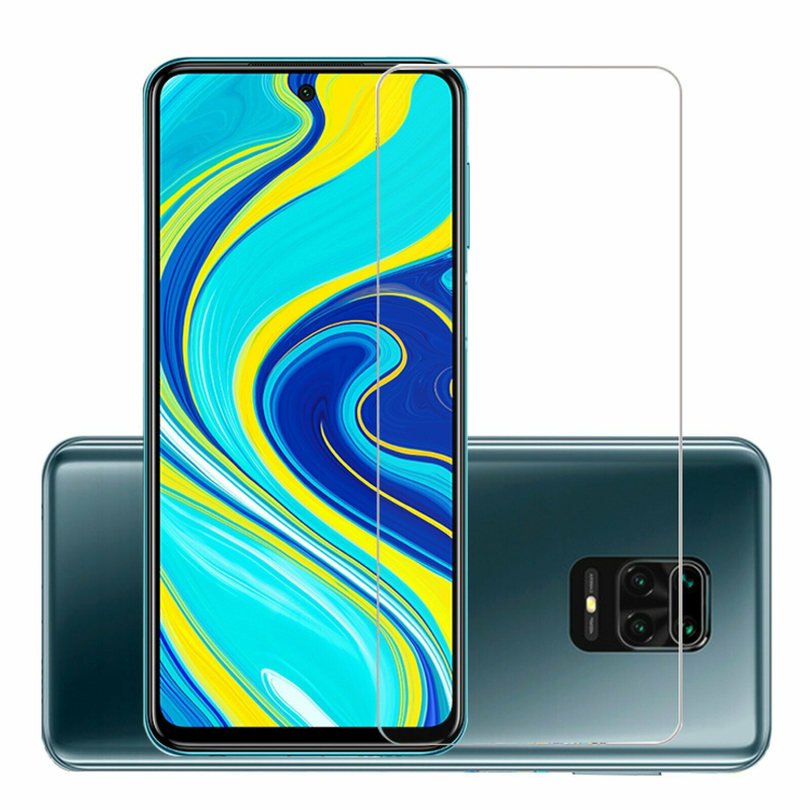 3D/5D защитное стекло MyPads для Xiaomi Redmi Note 9 с закругленными краями и олеофобным покрытием