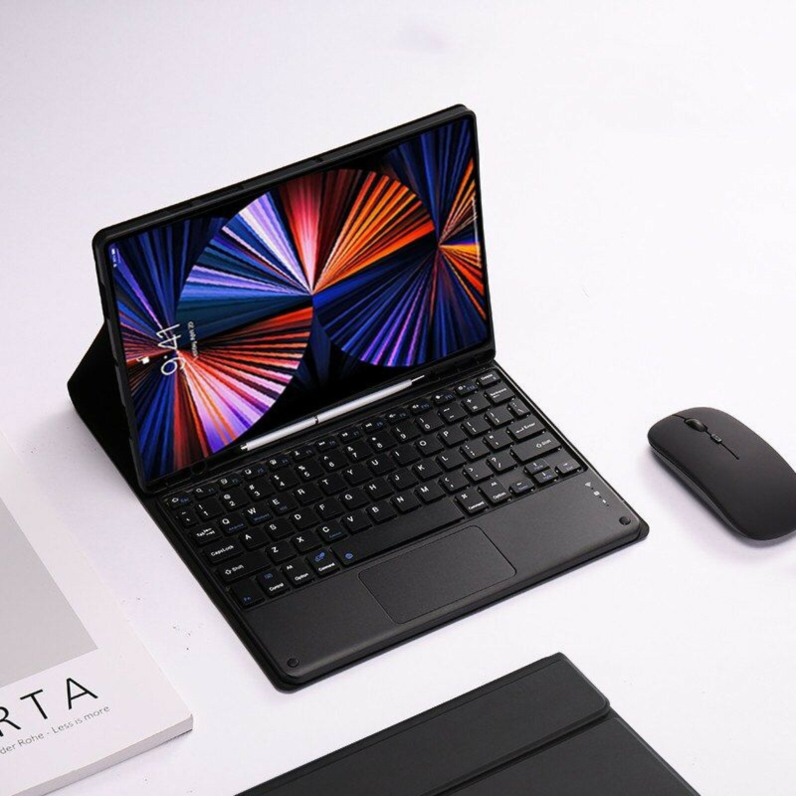 Чехол с клавиатурой MyPads для iPad Air 4 и 5 поколения 10.9 дюймов, черный