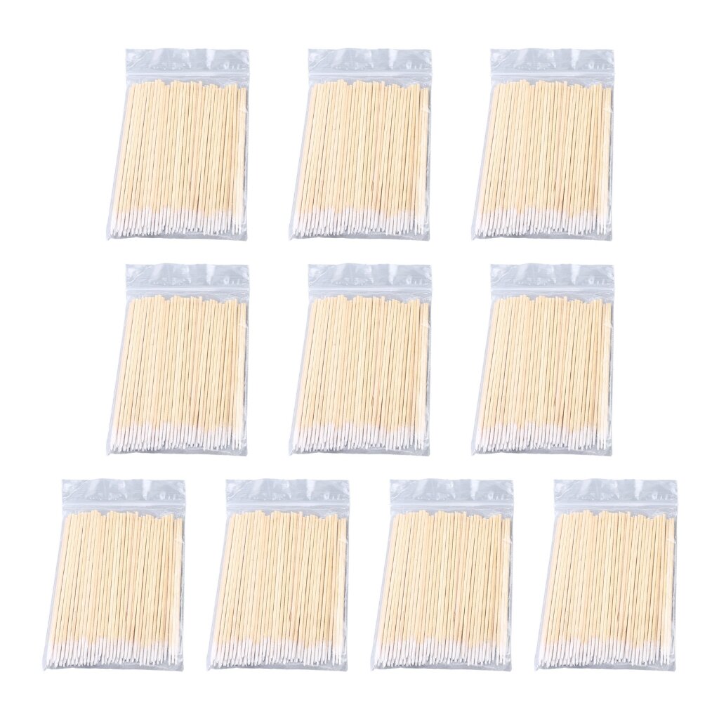 10шт Биоразлагаемых ватных тампонов Bud Hypoallergenics для ухода за кожей младенцев