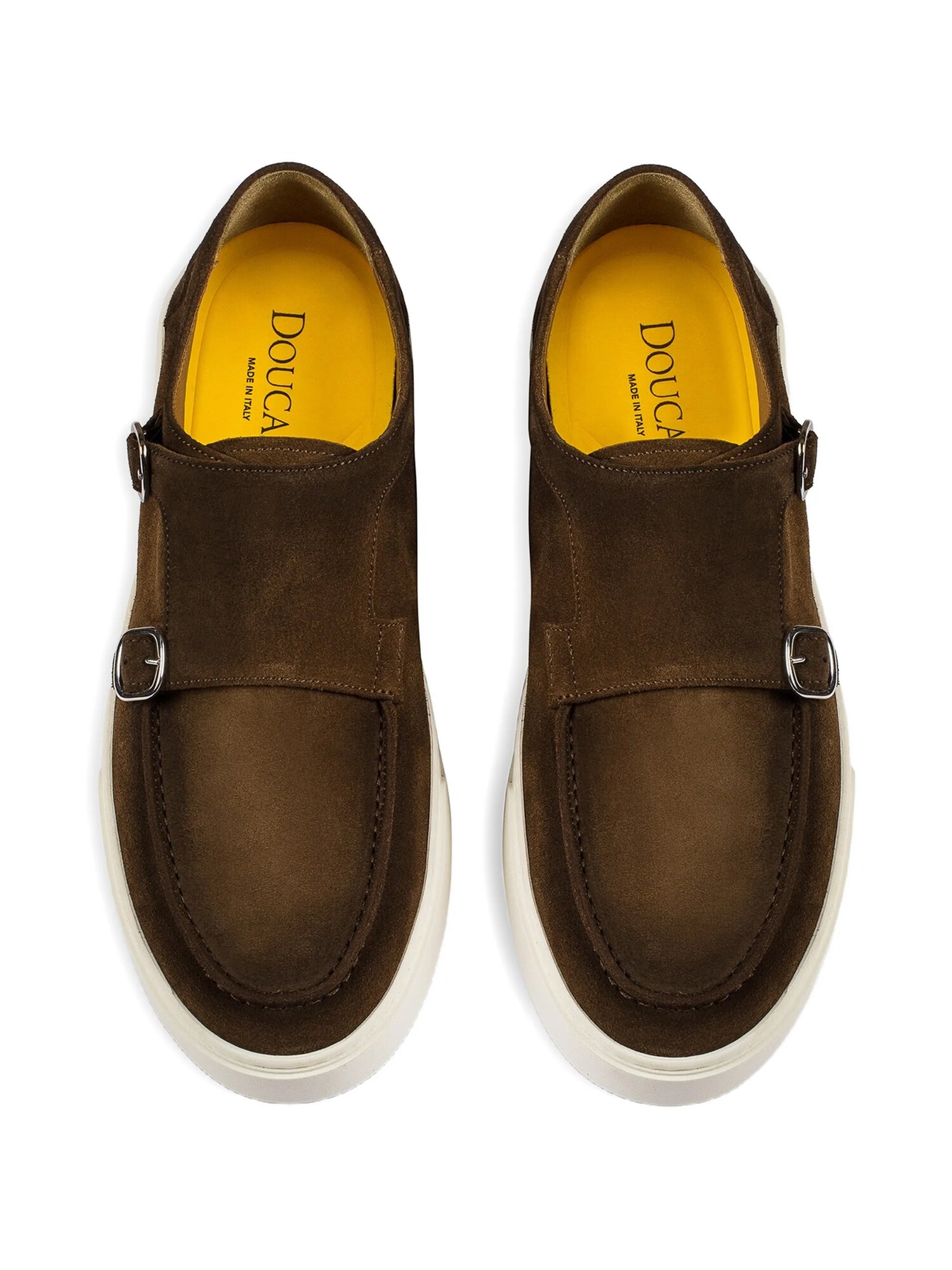 Лоферы Doucal's Suede buckle loafers, размер 40, brown — фото 1