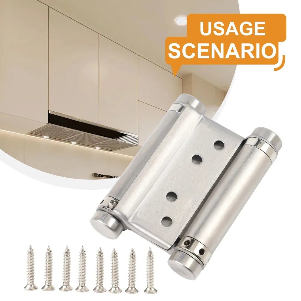 Двойной пружинный петли с открытием в обе стороны, дверные петли из нержавеющей стали