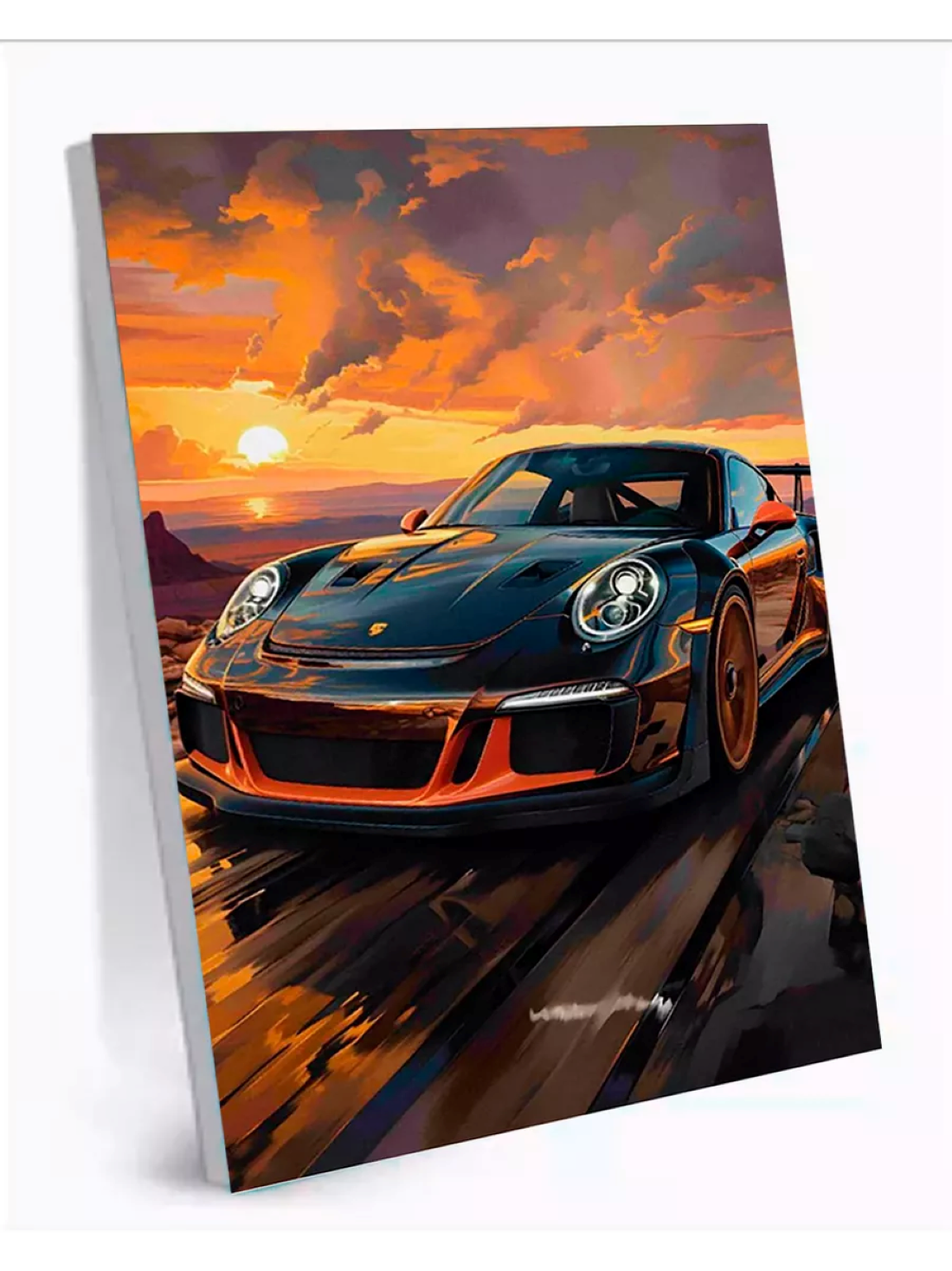 Картина по номерам "Спортивное авто Porsche", хлопковый холст на подрамнике 40х50 см, акрил, 000 Art Hobby Home