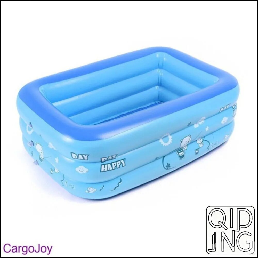 Эксклюзивный бестселлер, детский надувной бассейн в мультяшном стилеSS представлен в небесноголубом цвете