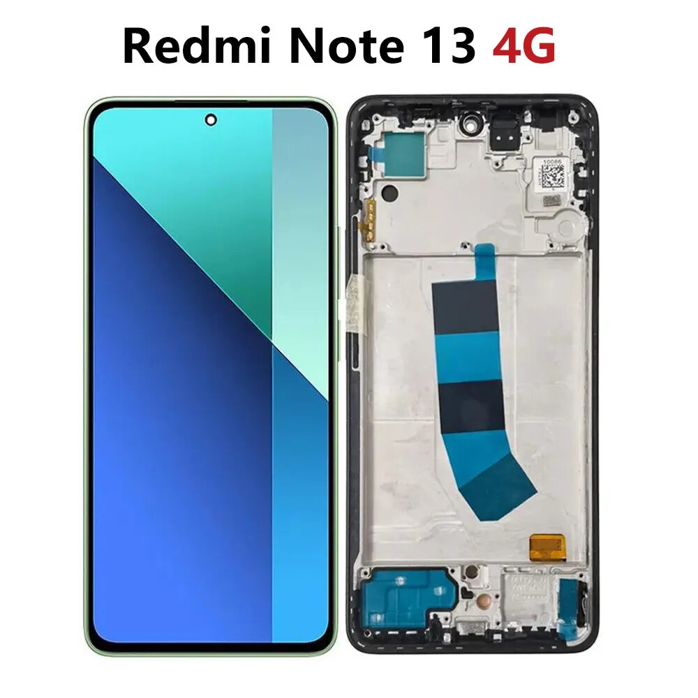 (AMOLED) Дисплей(экран) для Redmi Note 13 4G (Редми Ноут 13 4G) в сборе с тачскрином рамкой (Оригинал) , 23129RAA4G / 23124RA7EO