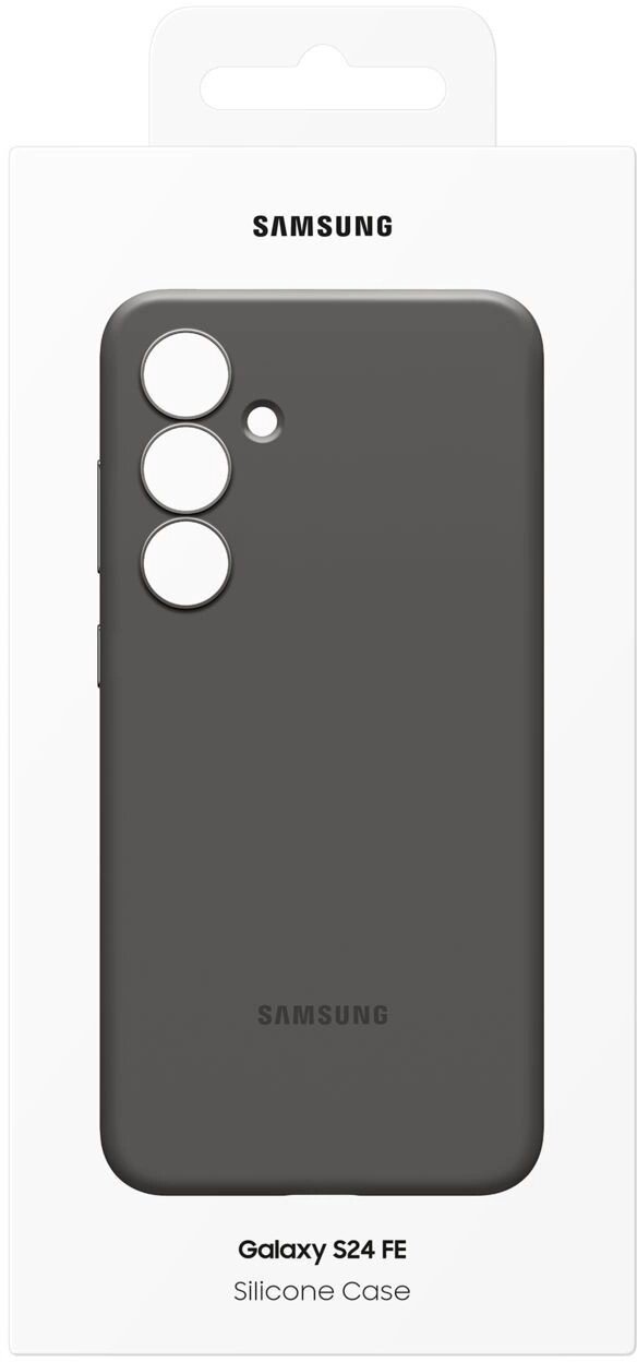 Чехол (клип-кейс) Samsung для Samsung Galaxy S24 FE Silicone Case S24FE черный (EF-PS721CBEGRU)
