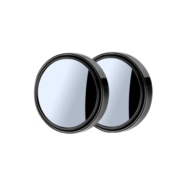 Комплект из 2 круглых выпуклых зеркал для слепых зон, регулируемых на 360 градусов, для безопасного вождения, широкоугольные, прозрачные, автомобильные аксессуары